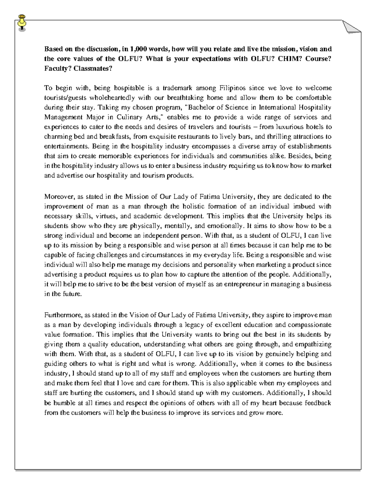 Reflective Journal 1 - Based on the discussion, in 1,000 words, how ...