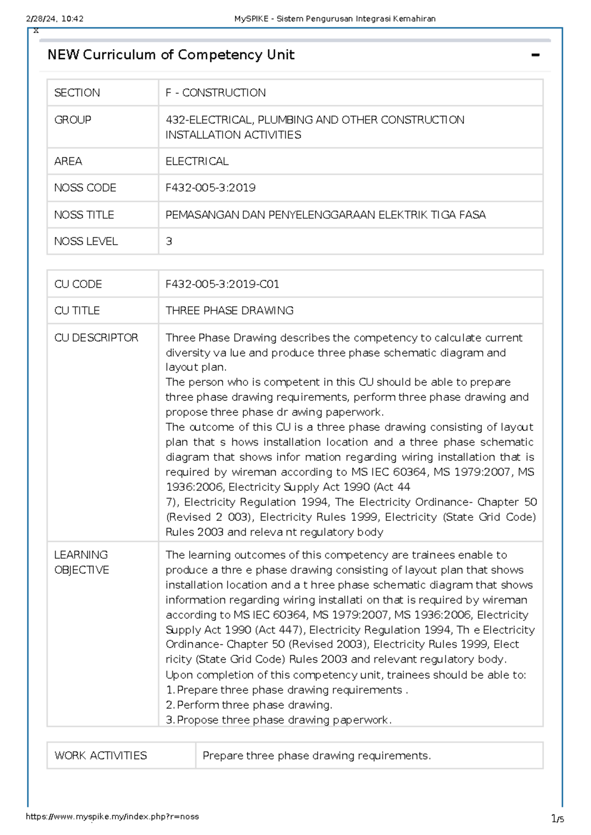 Curriculum of Competency Unit (Co CU) - AM Malaysia myspike/index.php?r ...