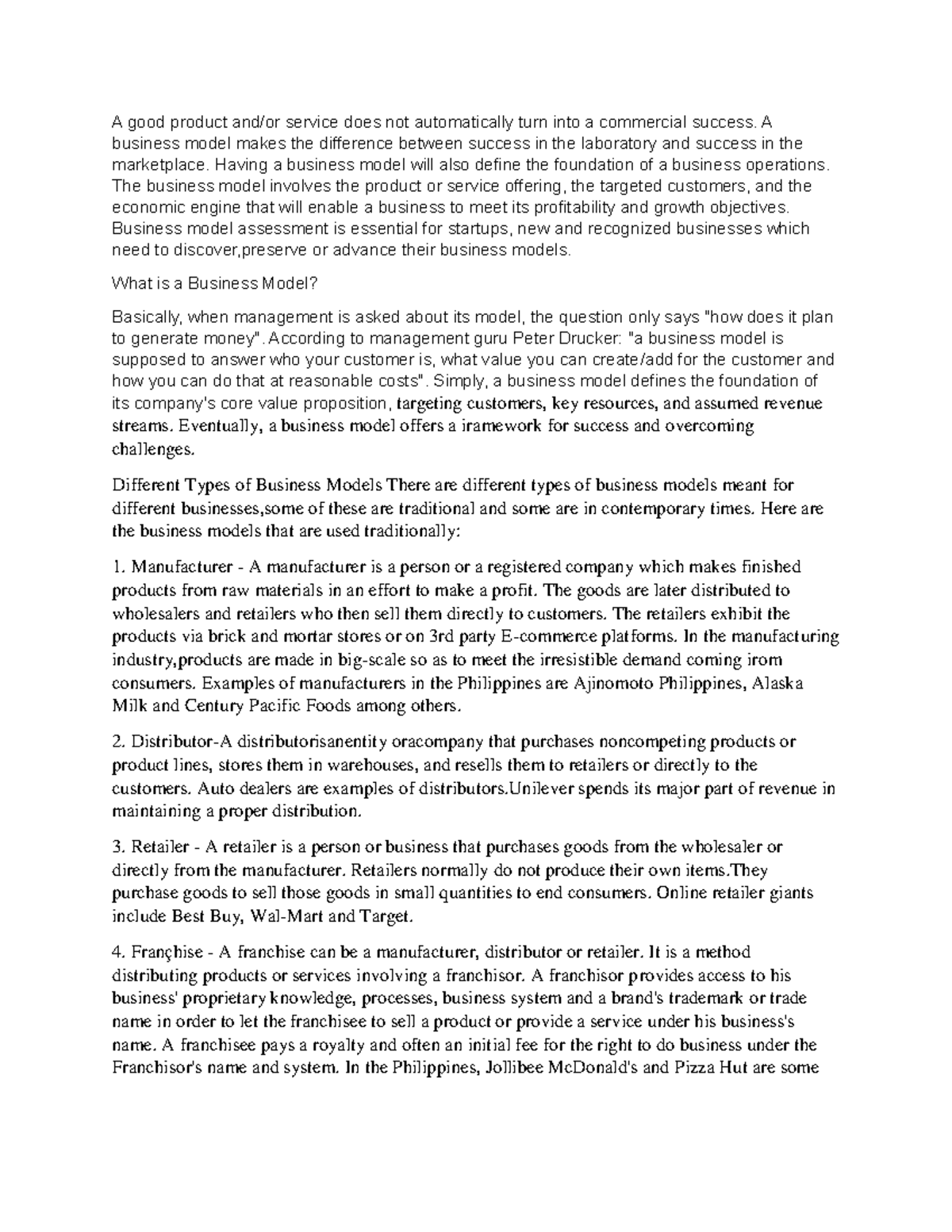 Entrep Reviewer - A good product and/or service does not automatically ...