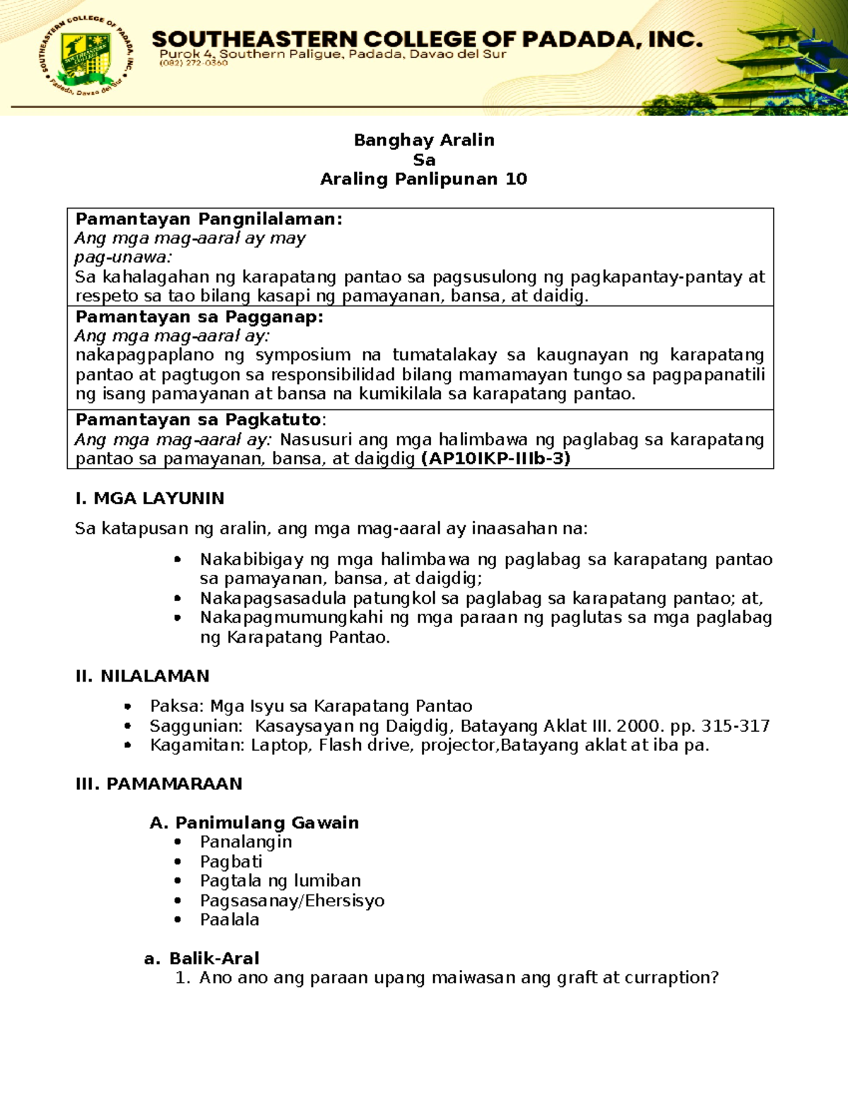 Araling- Panlipunan-Revised 1 025337 - Banghay Aralin Sa Araling ...