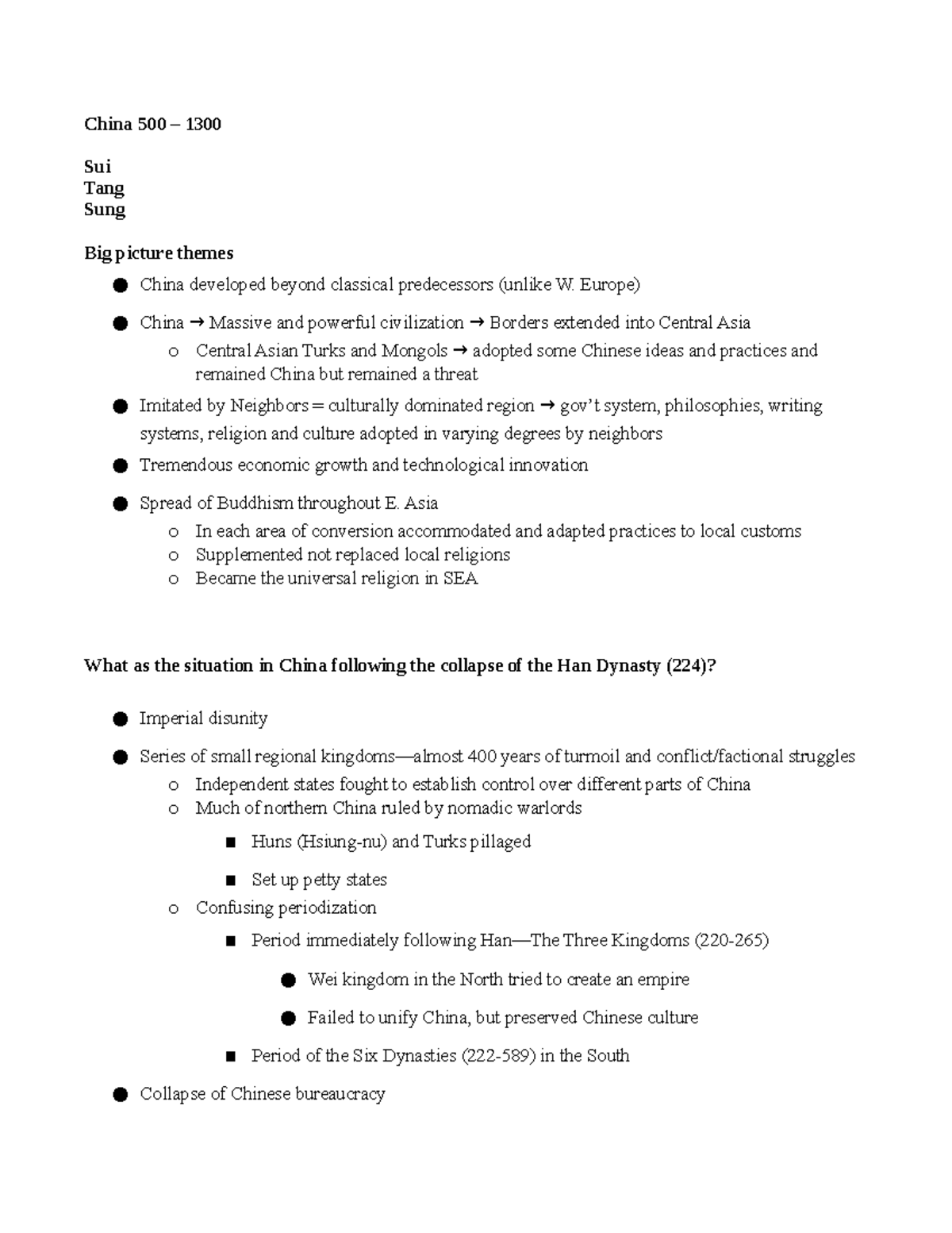 2017 revised notes sui tang sung - China 500 – 1300 Sui Tang Sung Big ...
