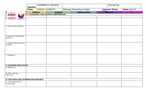 Lesson-Plan-Template - DEPED MATATAG Lesson Plan (Banghay Aralin ...