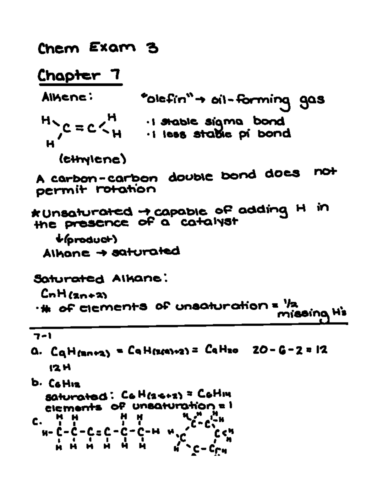 Exam 3 Notes - Professor Lopez, chapters 9, 10, 11, Pearson Organic ...