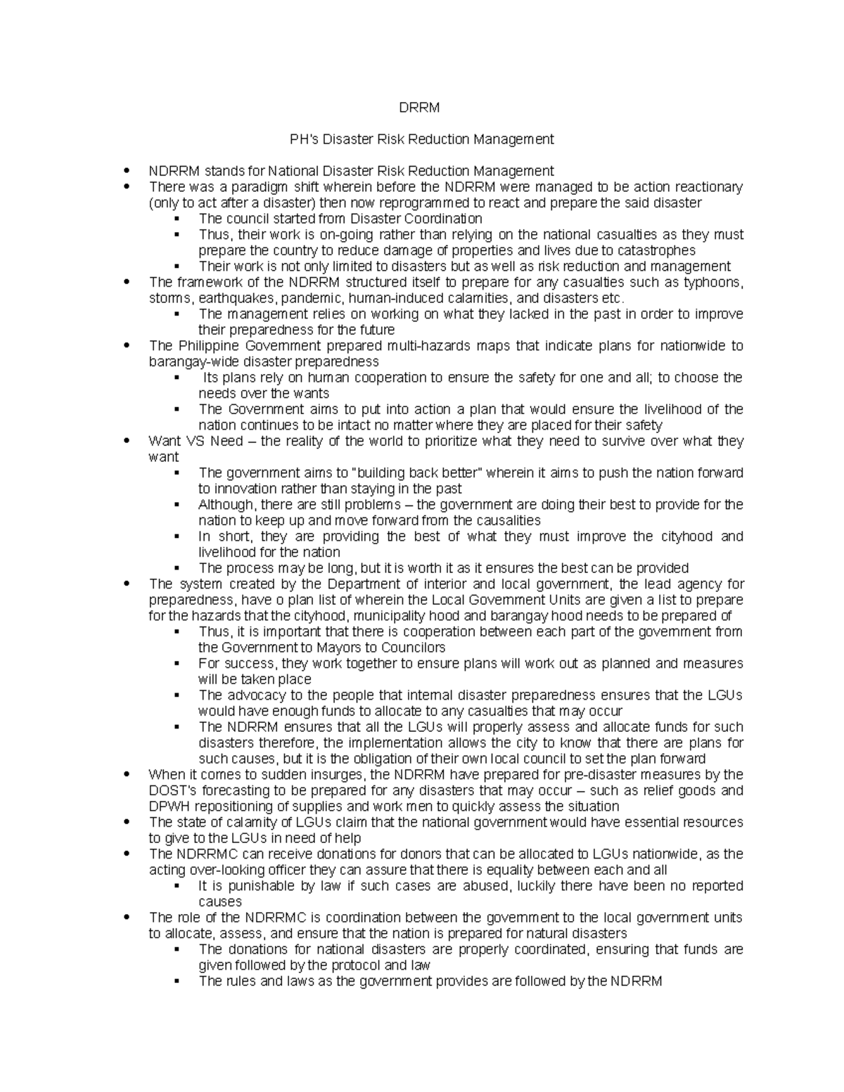 [CWTS-LTS-ROTC] NSTP Midterm Act. 3 - PH’s Disaster Risk Reduction ...