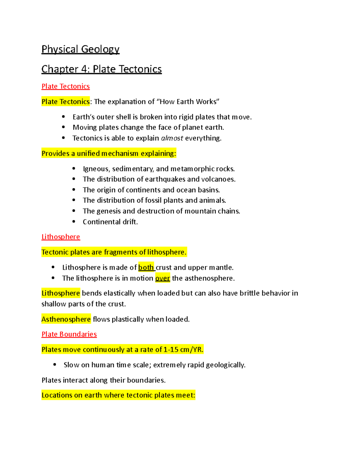 Plate Tectonics - physical geology - Physical Geology Chapter 4: Plate ...