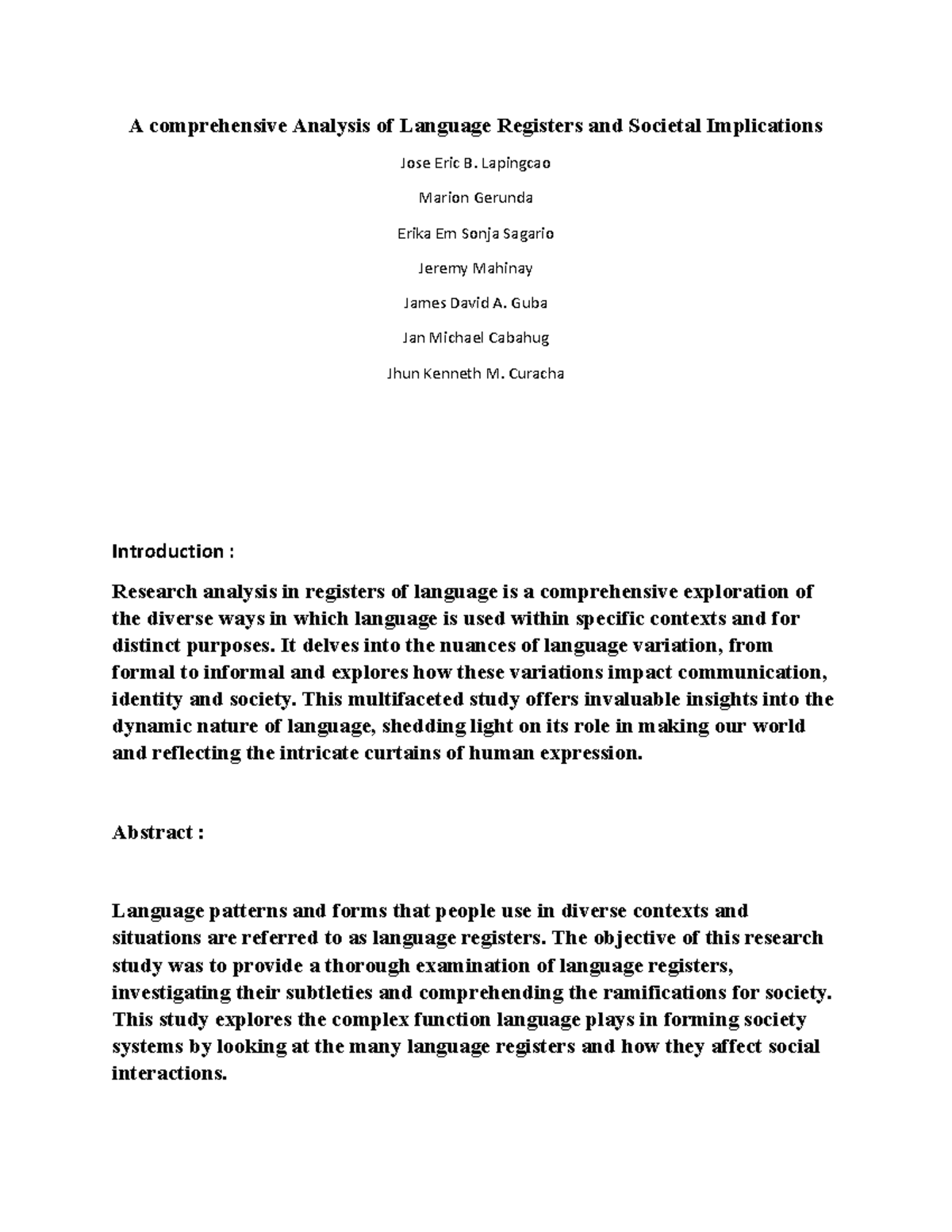 Research-Paper-Analysis - A comprehensive Analysis of Language ...