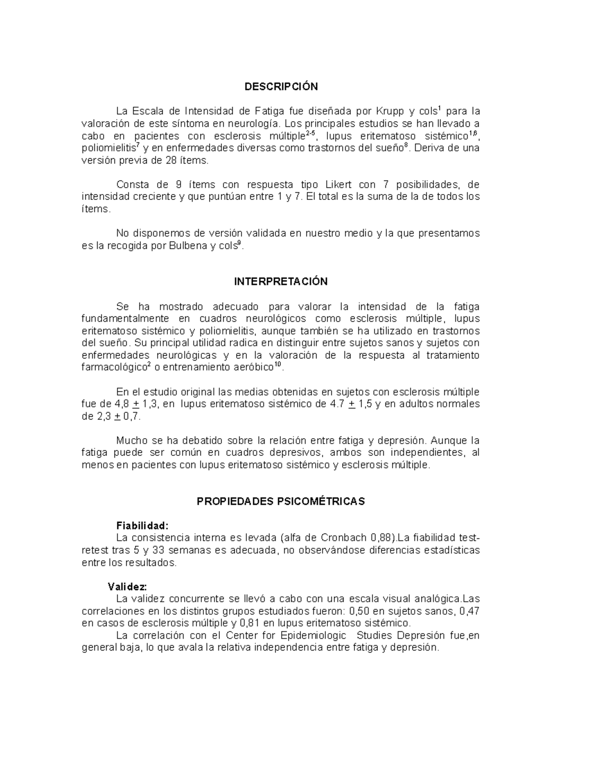 Test-FSS - Test de inteligencia - DESCRIPCIÓN La Escala de Intensidad ...