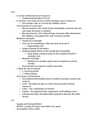 Document 5 - Chapter 3 lecture notes - Chapter 3-Interdependence and ...