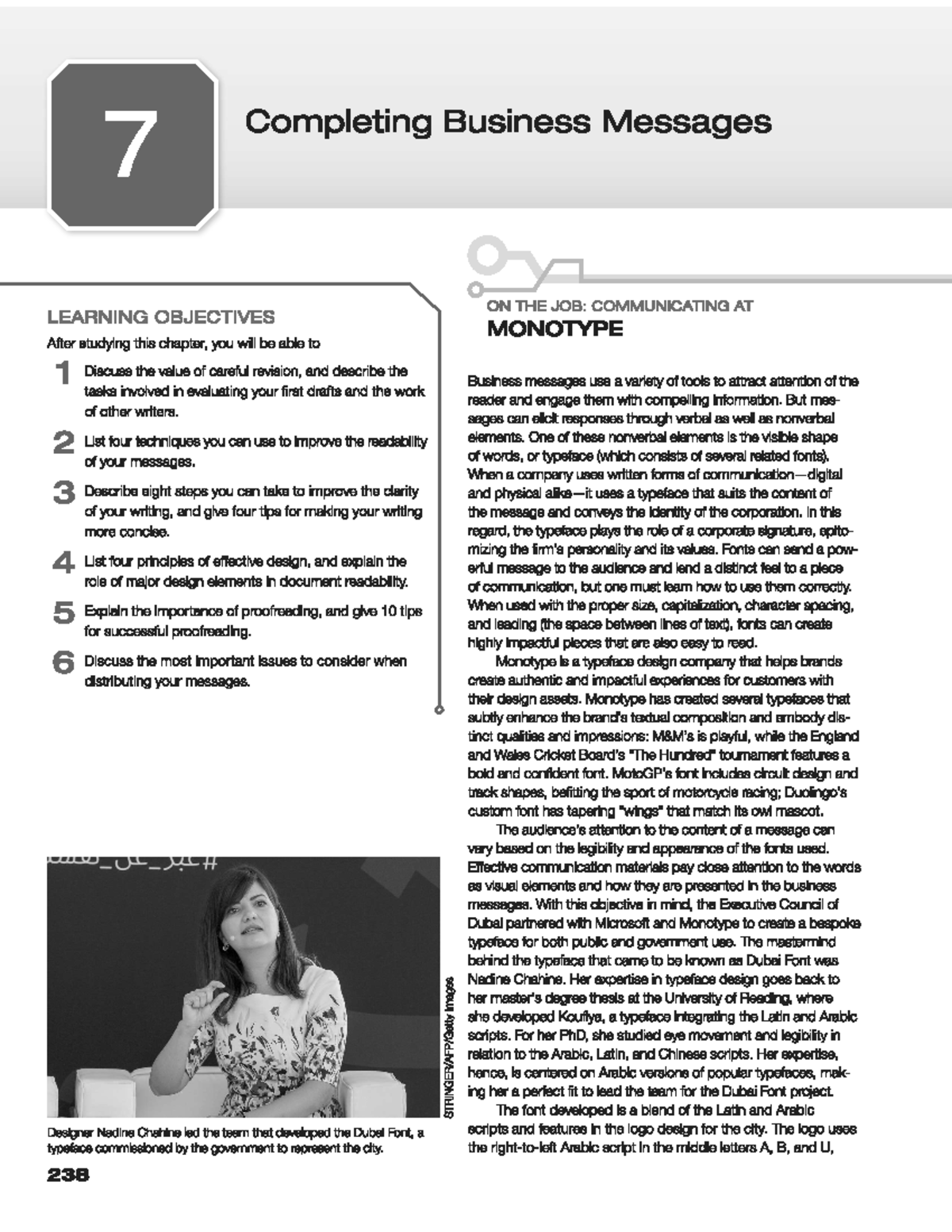 Chapter 7 BUSINESS COMM - 7 Completing Business Messages ON THE JOB ...