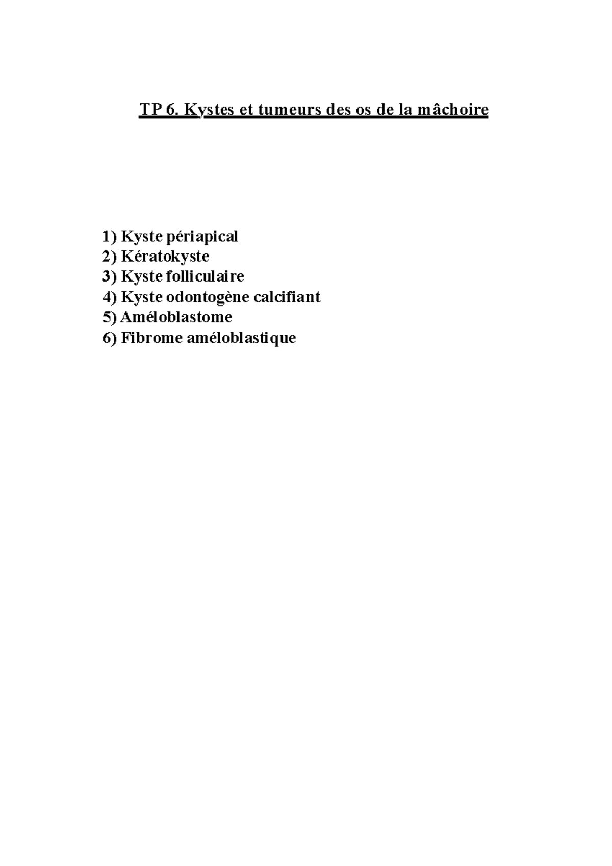 06 images kystes et tumeurs de la machoire - TP 6. Kystes et tumeurs ...