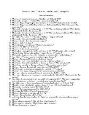 Humanities 18Th Century Quiz , 16th-18th Century Flashcards – CTGV