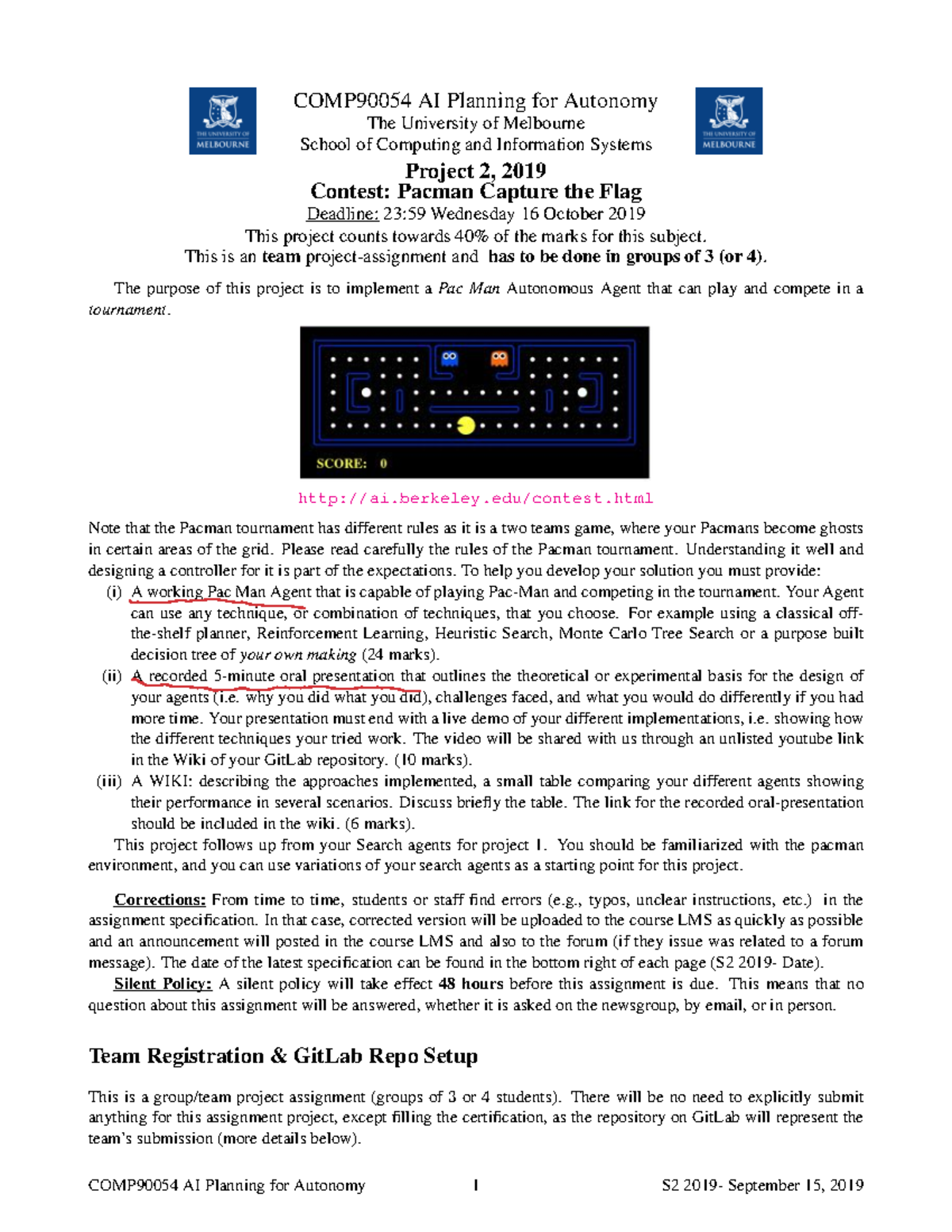 Instructions - Assignment2 - COMP90054 AI Planning for Autonomy The University of Melbourne ...