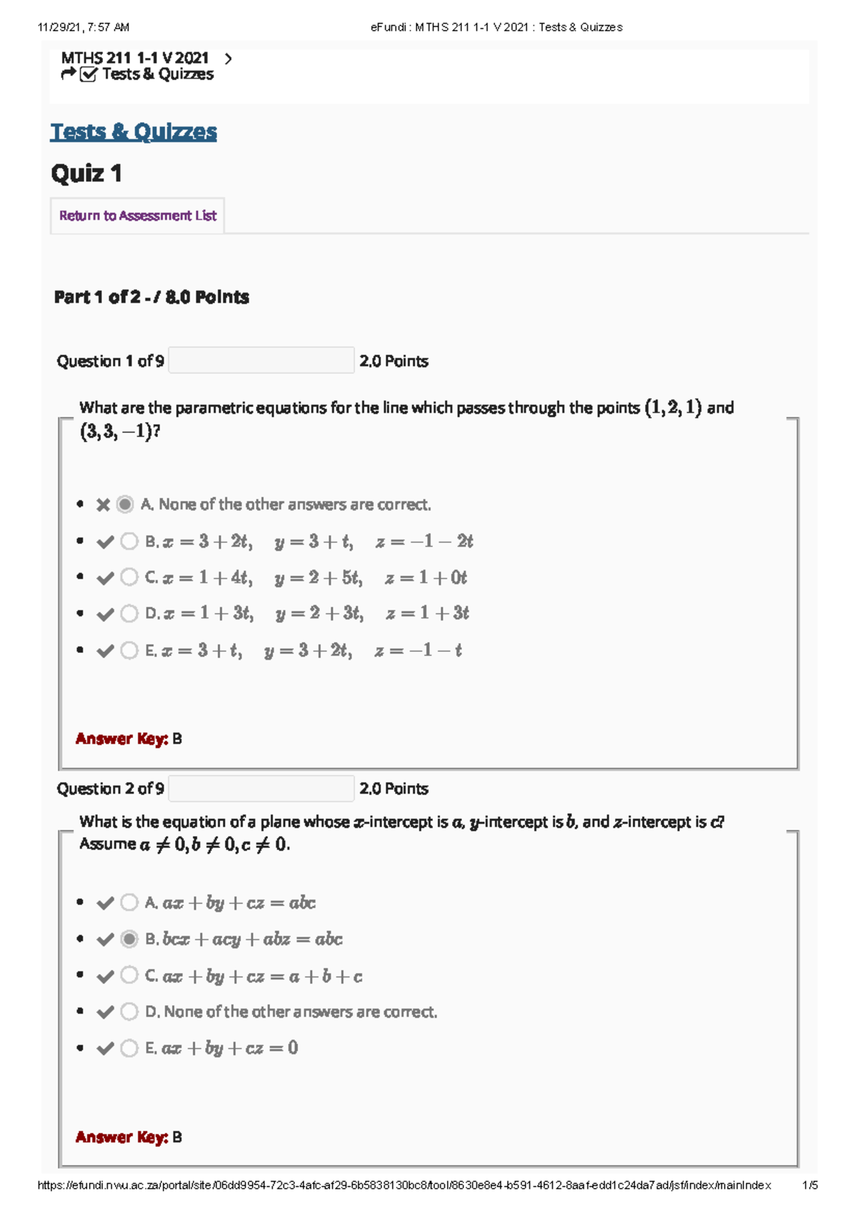 E Fundi MTHS 211 1-1 V 2021 Tests & Quizzes 1 - MTHS 211 1-1 V 2021 ...