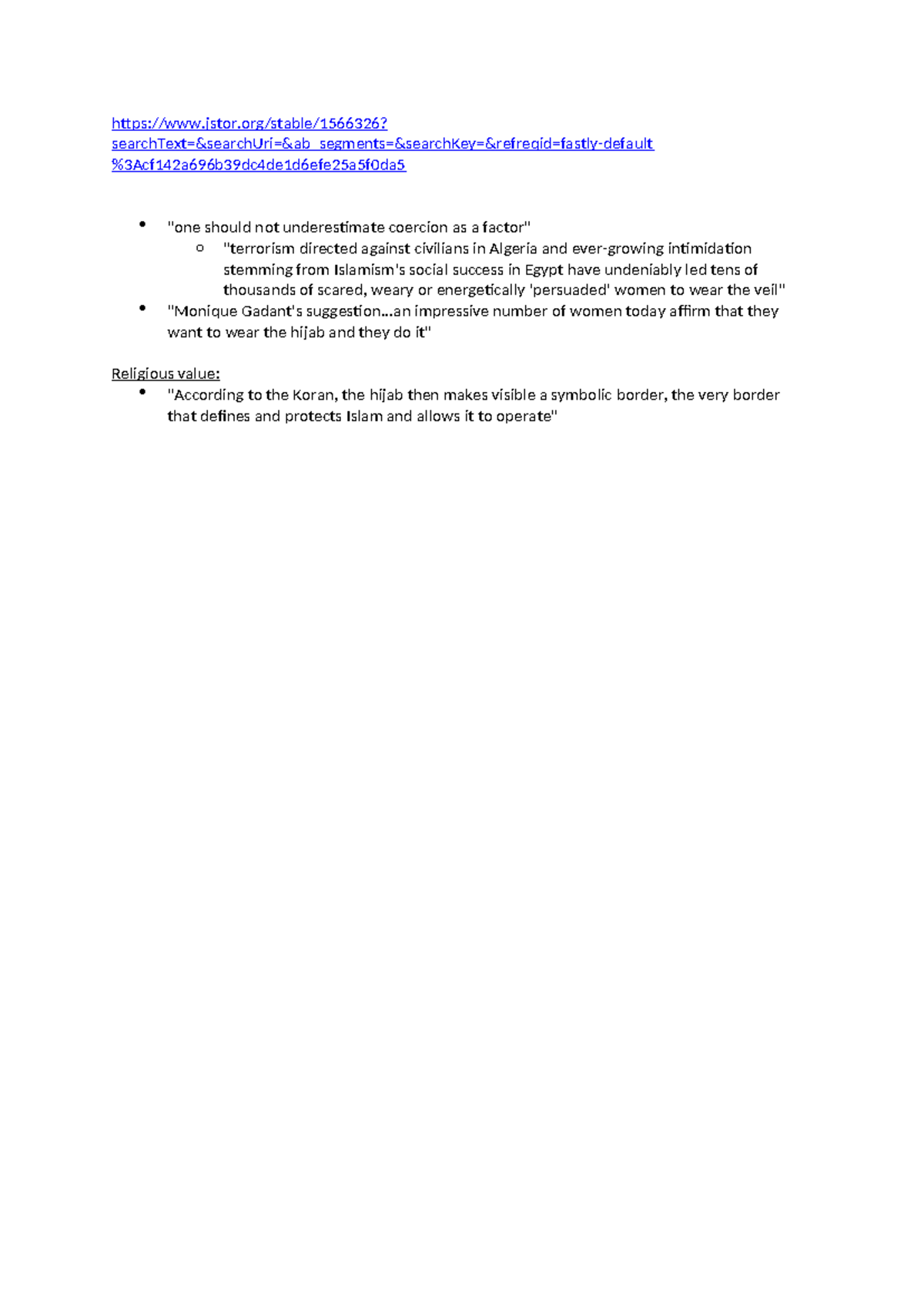 Reading 4 - Summary Veiled Sentiments - jstor/stable/1566326? - Studocu