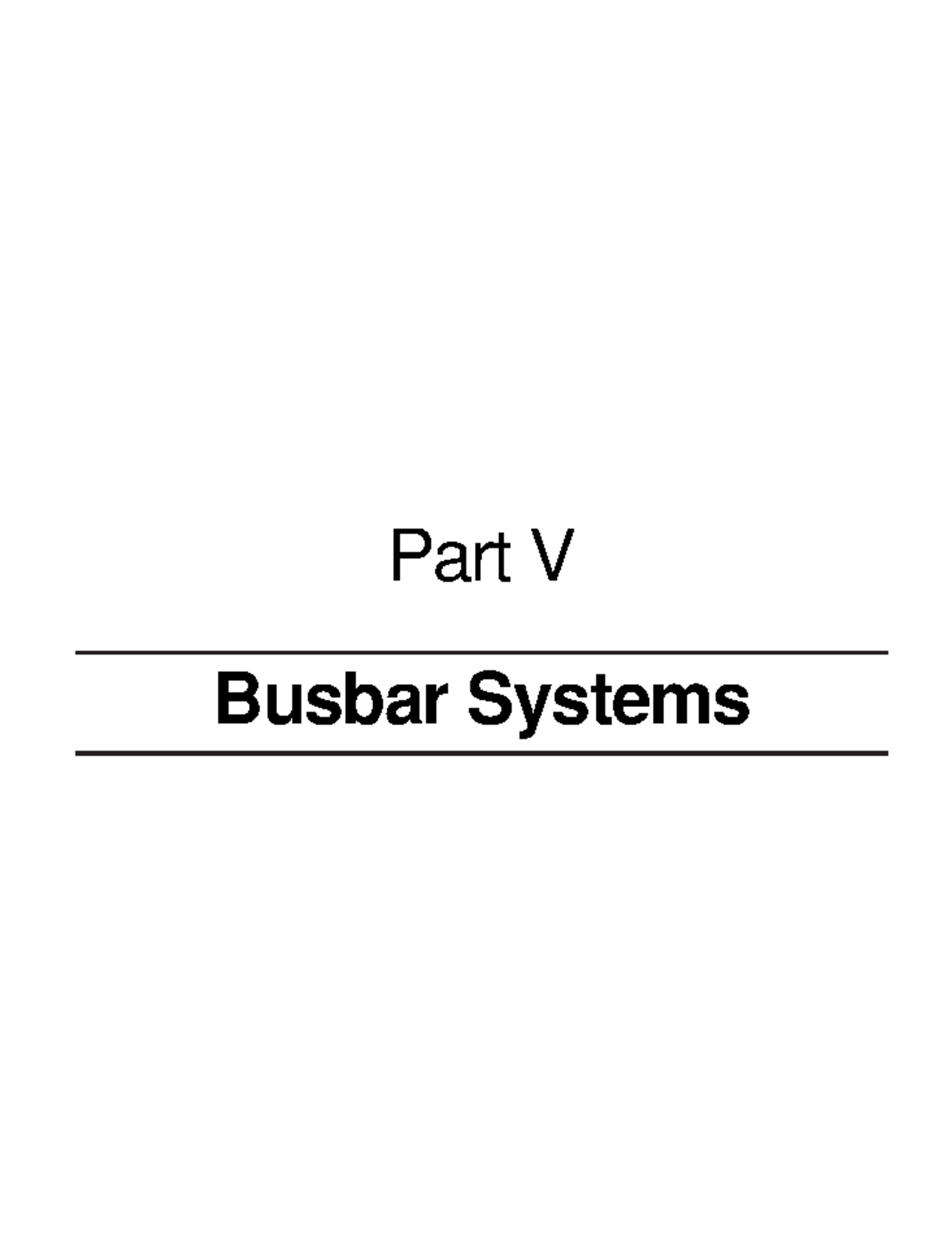 Busbar BOOK chapter-142791 - Part V Busbar Systems Carrying power ...