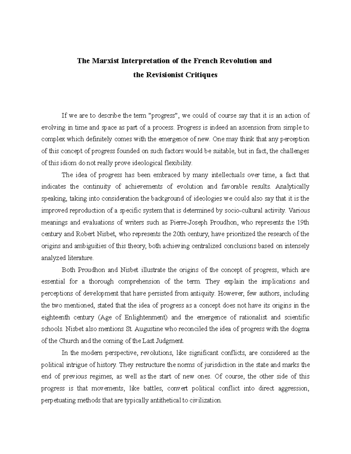 French Revolution-Marxism - The Marxist Interpretation of the French ...