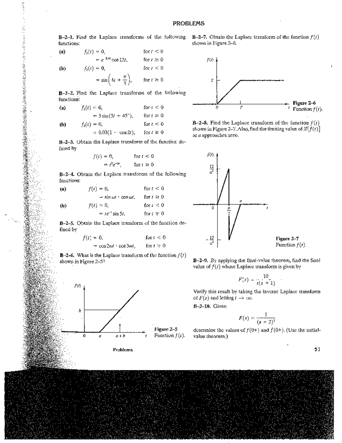 ARO3220-Problem Set 1 - Problem Set 1 Laplace Transforms - PROBLEMS ...