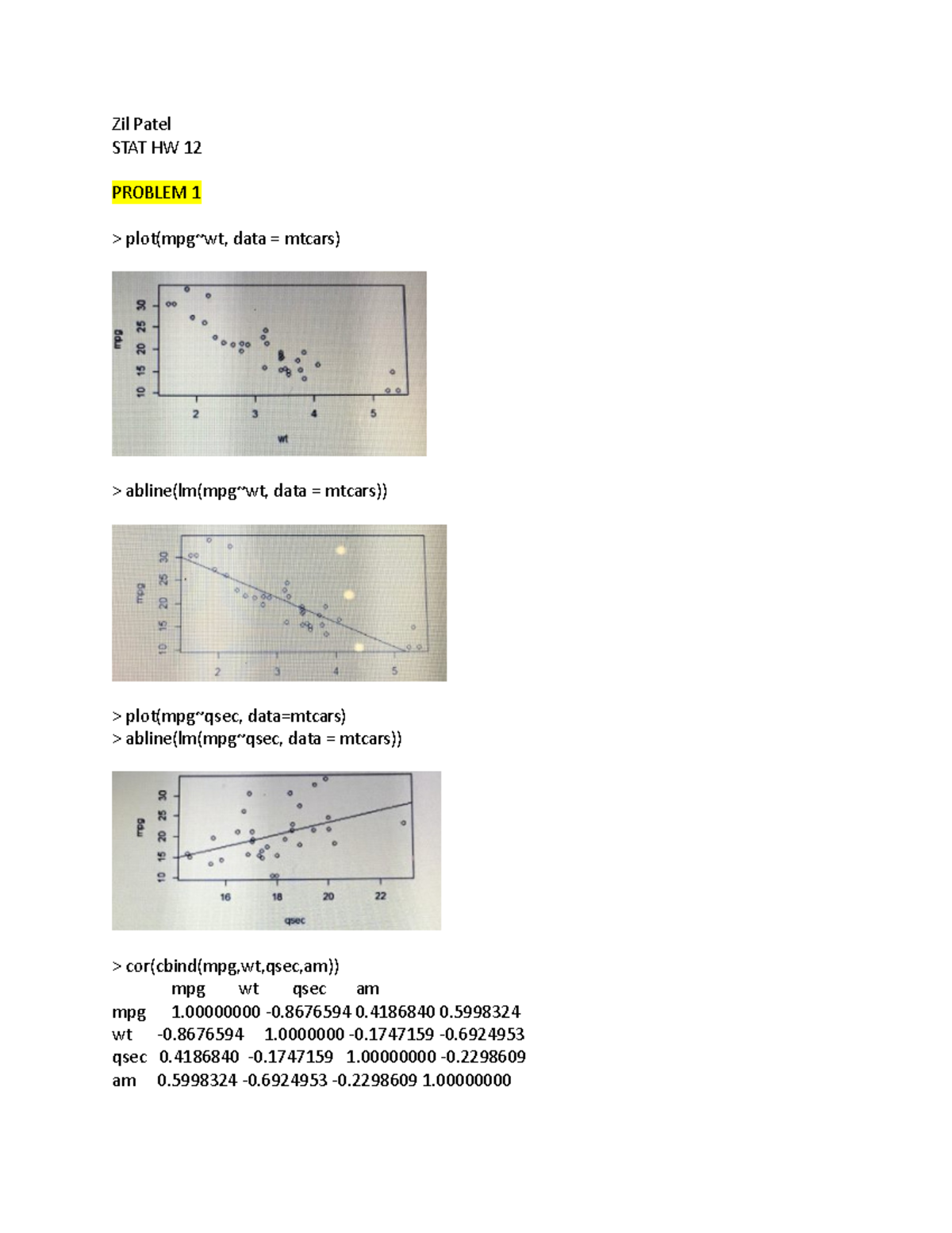 Zpstathw 12 - homework 12 for stat 212 - Zil Patel STAT HW 12 PROBLEM 1 ...