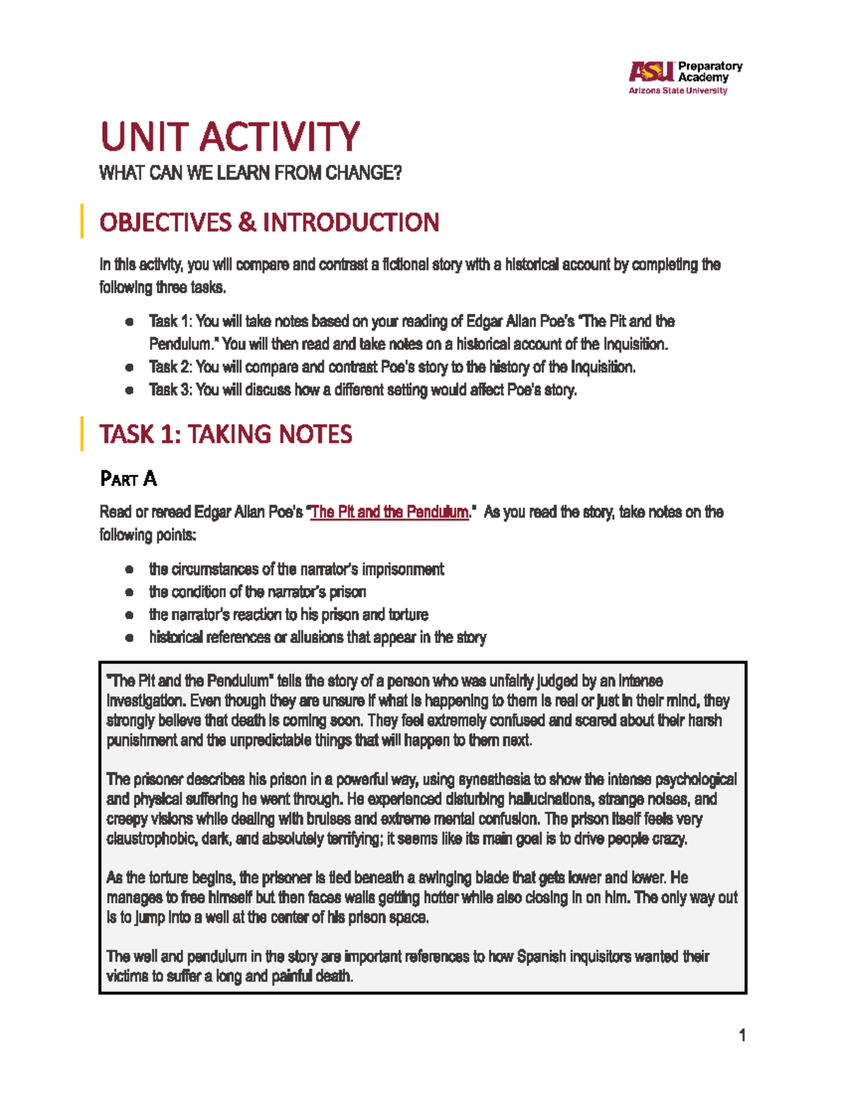 Unit activity ela - .... - Studocu