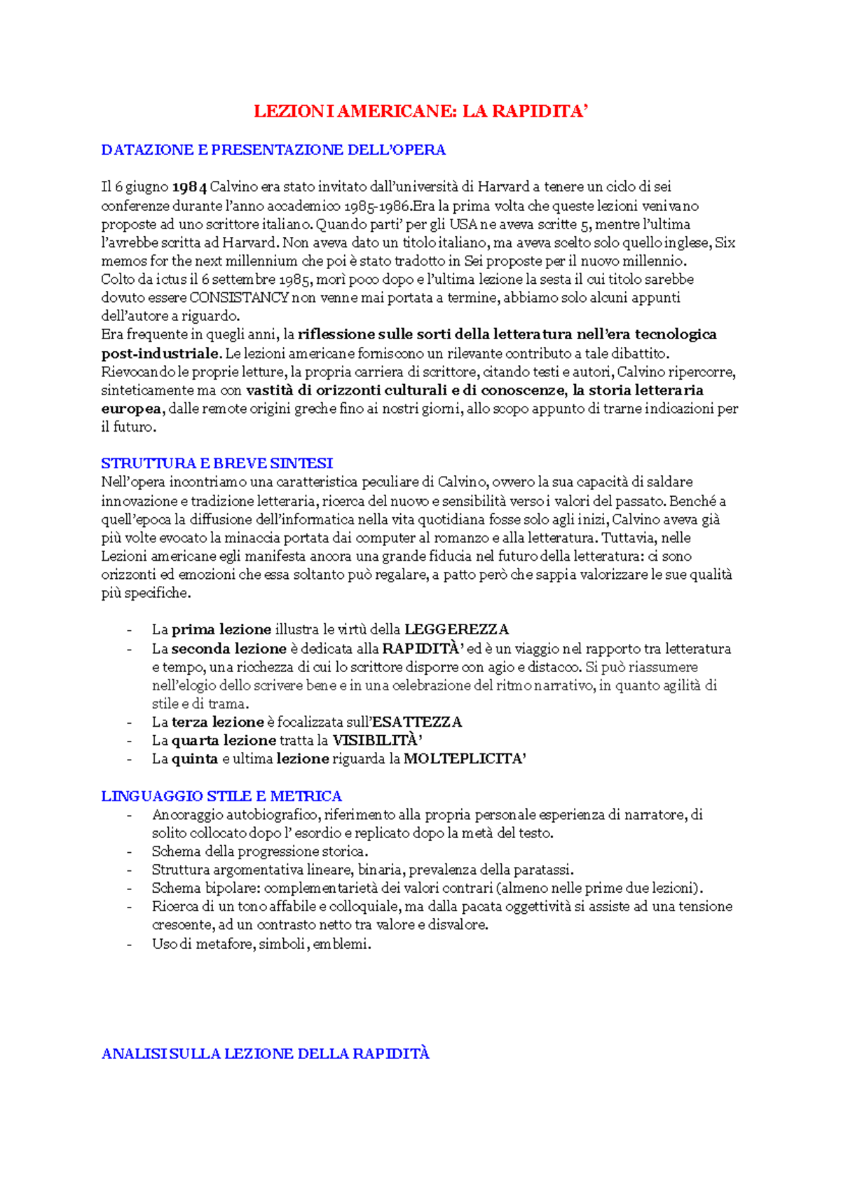 Analisi Della Rapidita' - LEZIONI AMERICANE: LA RAPIDITA’ DATAZIONE E ...