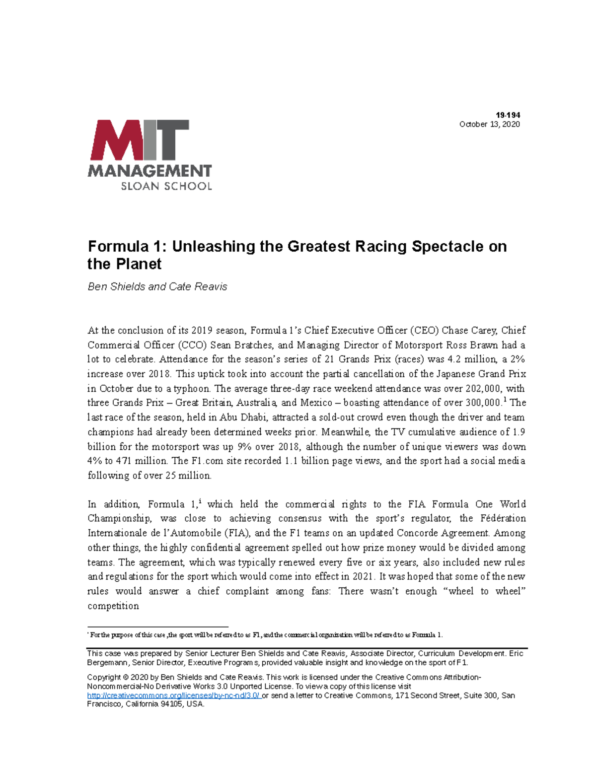 Formula 1.Unleashing the Greatest Spectacle on the Planet - 19- October ...