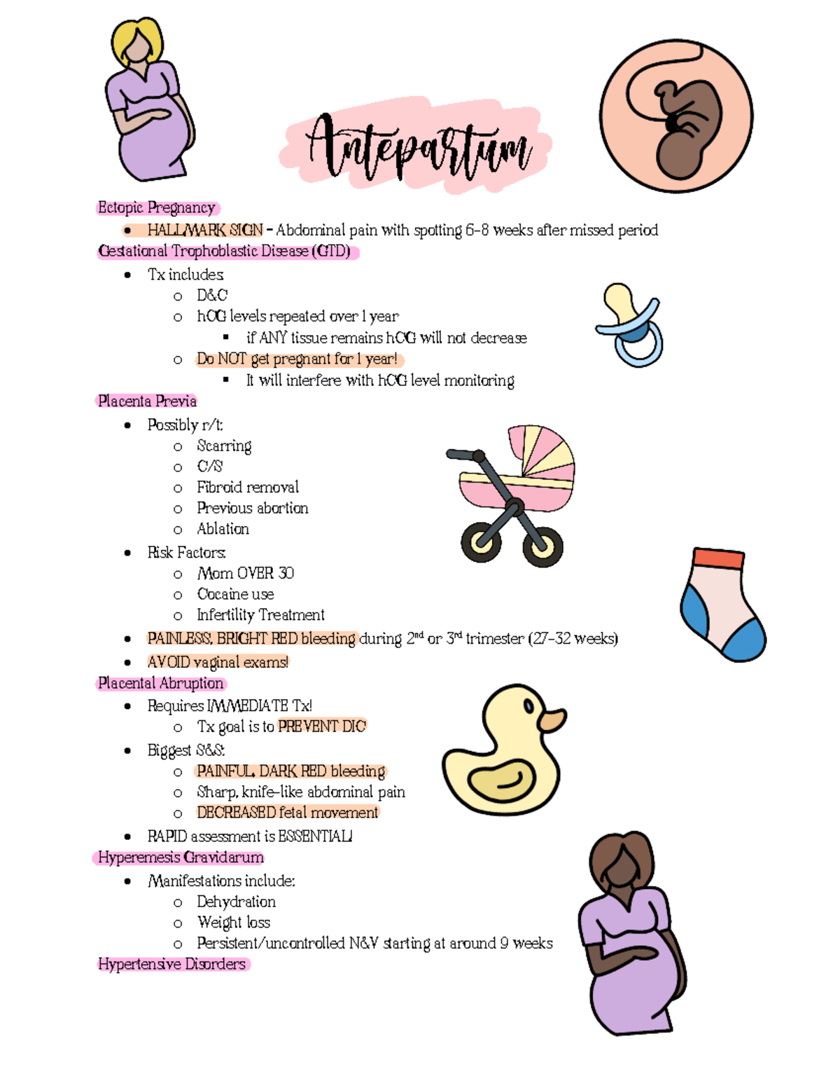 Exam 6 - Exam 6 - Antepartum Ectopic Pregnancy HALLMARK SIGN ...