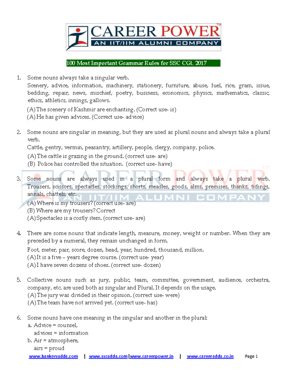 100 Most Important Grammar Rules - Scenery, advice, information ...