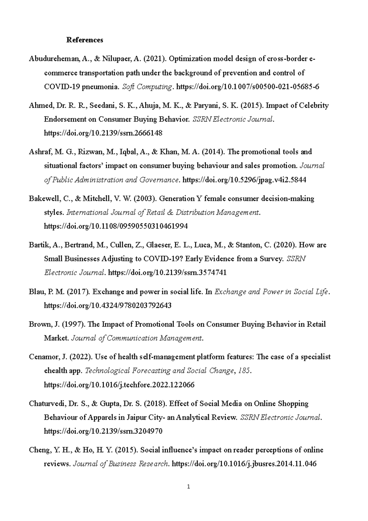 REF 7 - NGHIEN CUU KHOA HOC - References Abudureheman, A., & Nilupaer ...