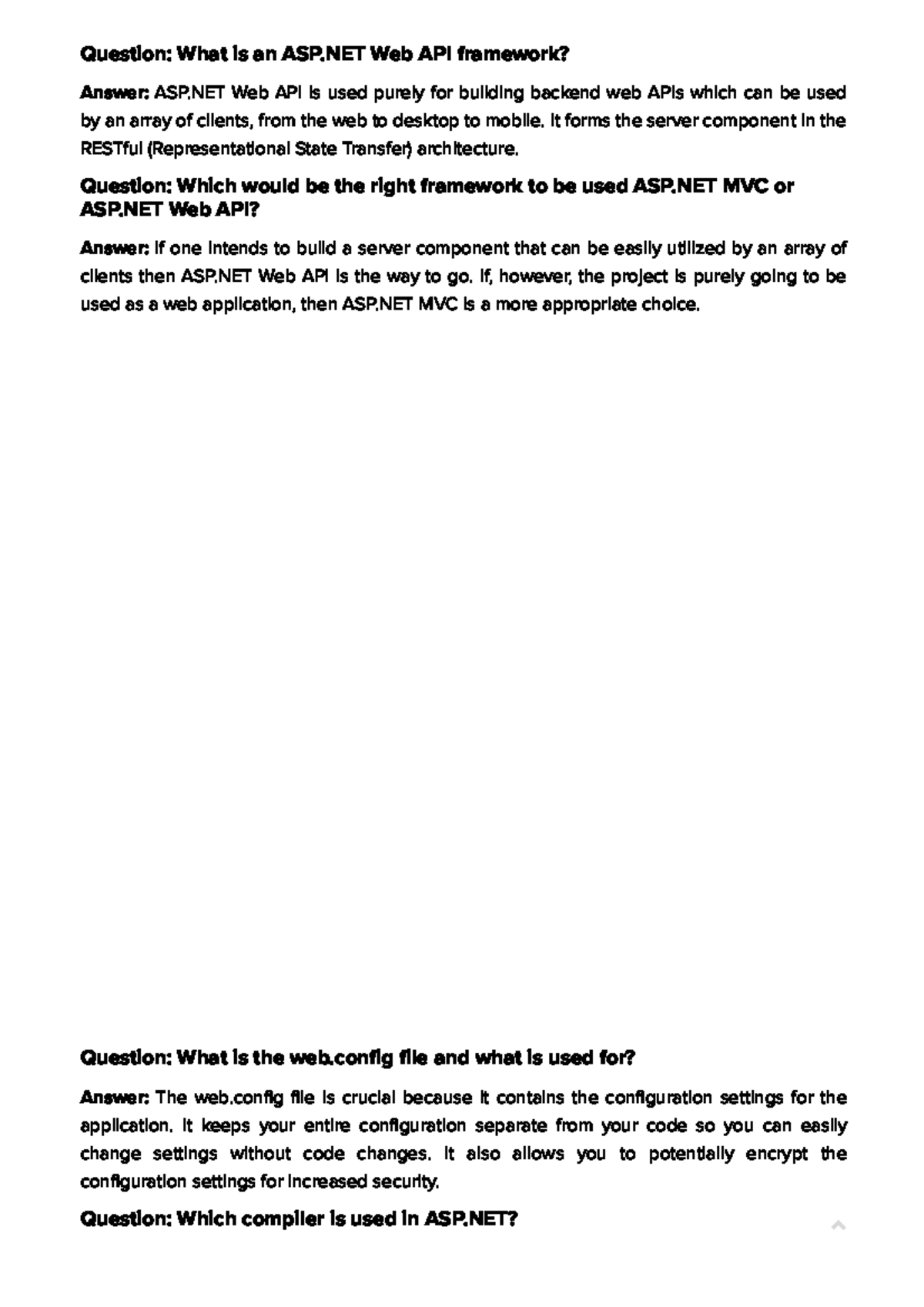 ASP.Net Interview Questions and Answers in 2022 [Updated] - Question ...