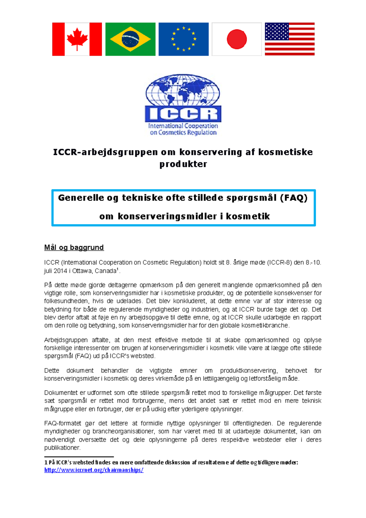 Preservatives-iccr - spæneden - ICCR-arbejdsgruppen om konservering af kosmetiske produkter ...