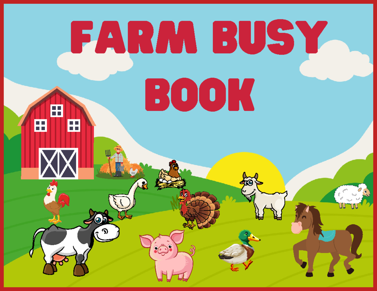 Busy Book of Animals - learning art - Farm busy book Pigs are reared on ...