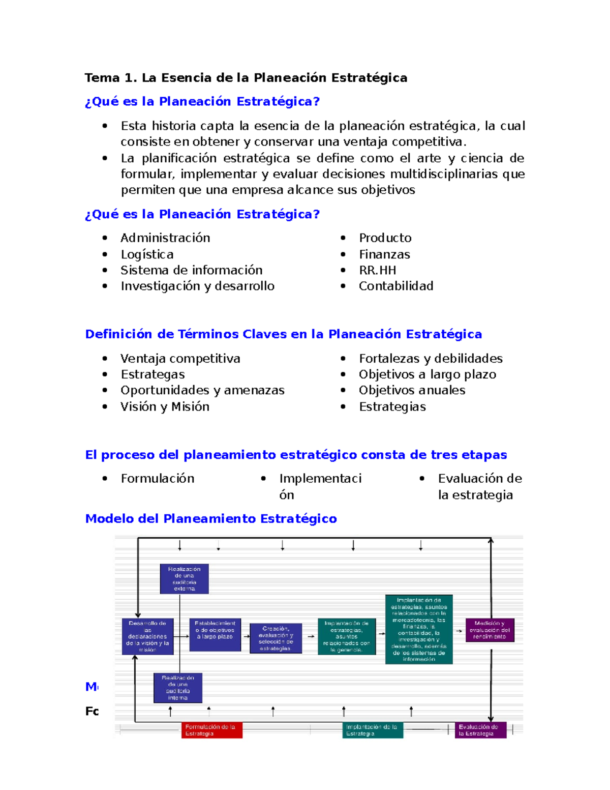 Tema 1 - guapooo - Tema 1. La Esencia de la Planeación Estratégica ¿Qué ...