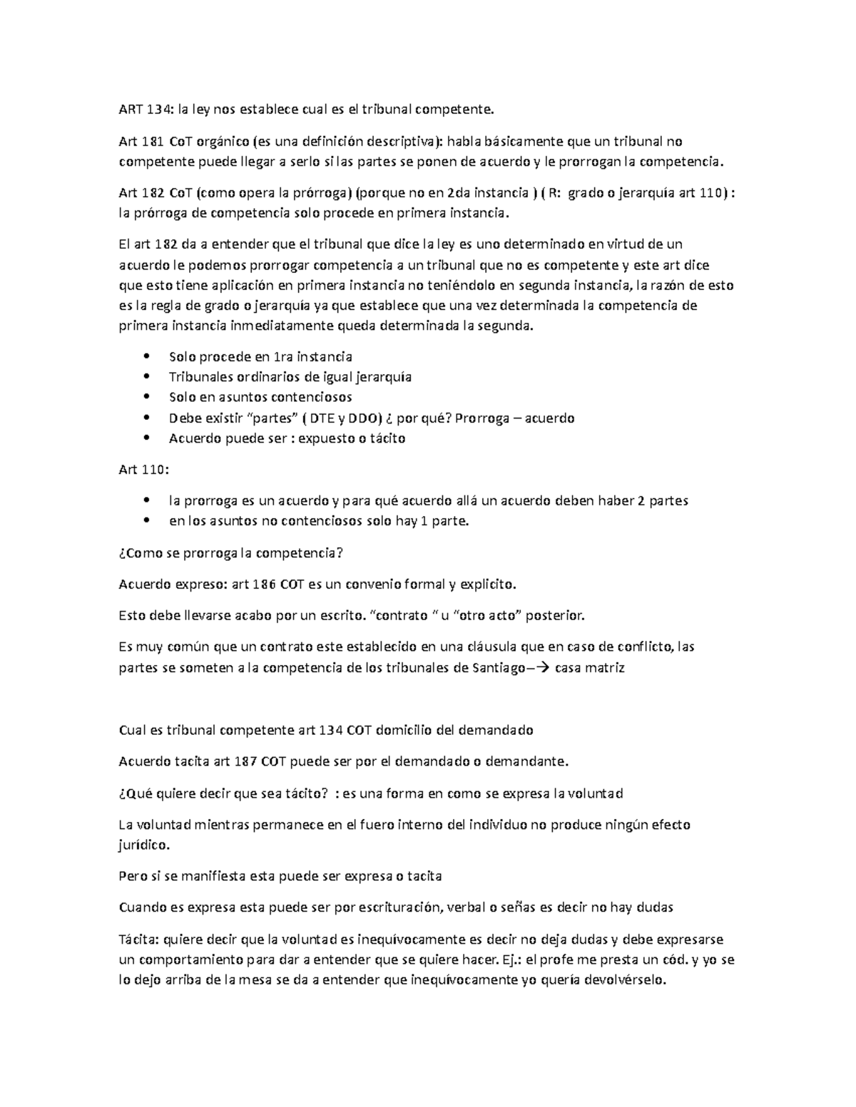 Apunte 24-10-2022 - mmmm - ART 134: la ley nos establece cual es el ...