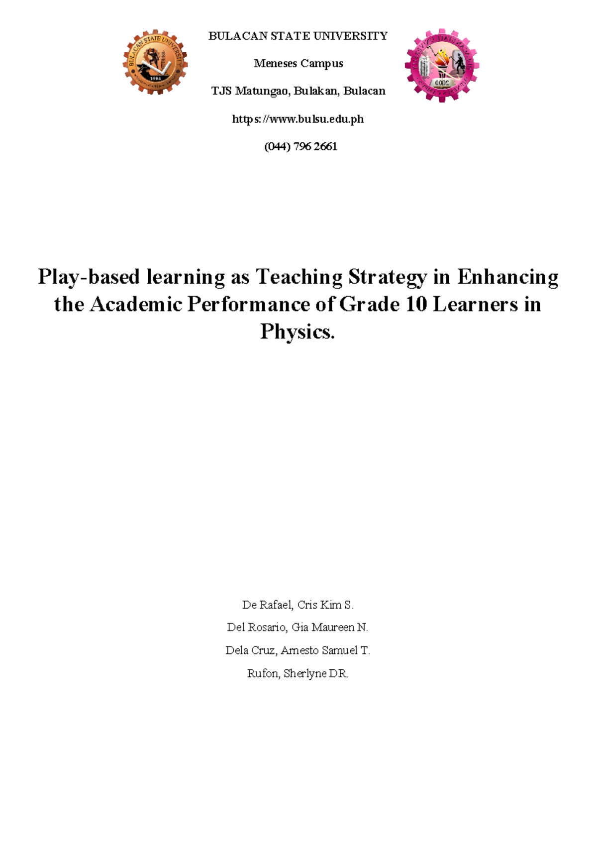 Chapter 1 to 3 Final - thesis - BULACAN STATE UNIVERSITY Meneses Campus ...