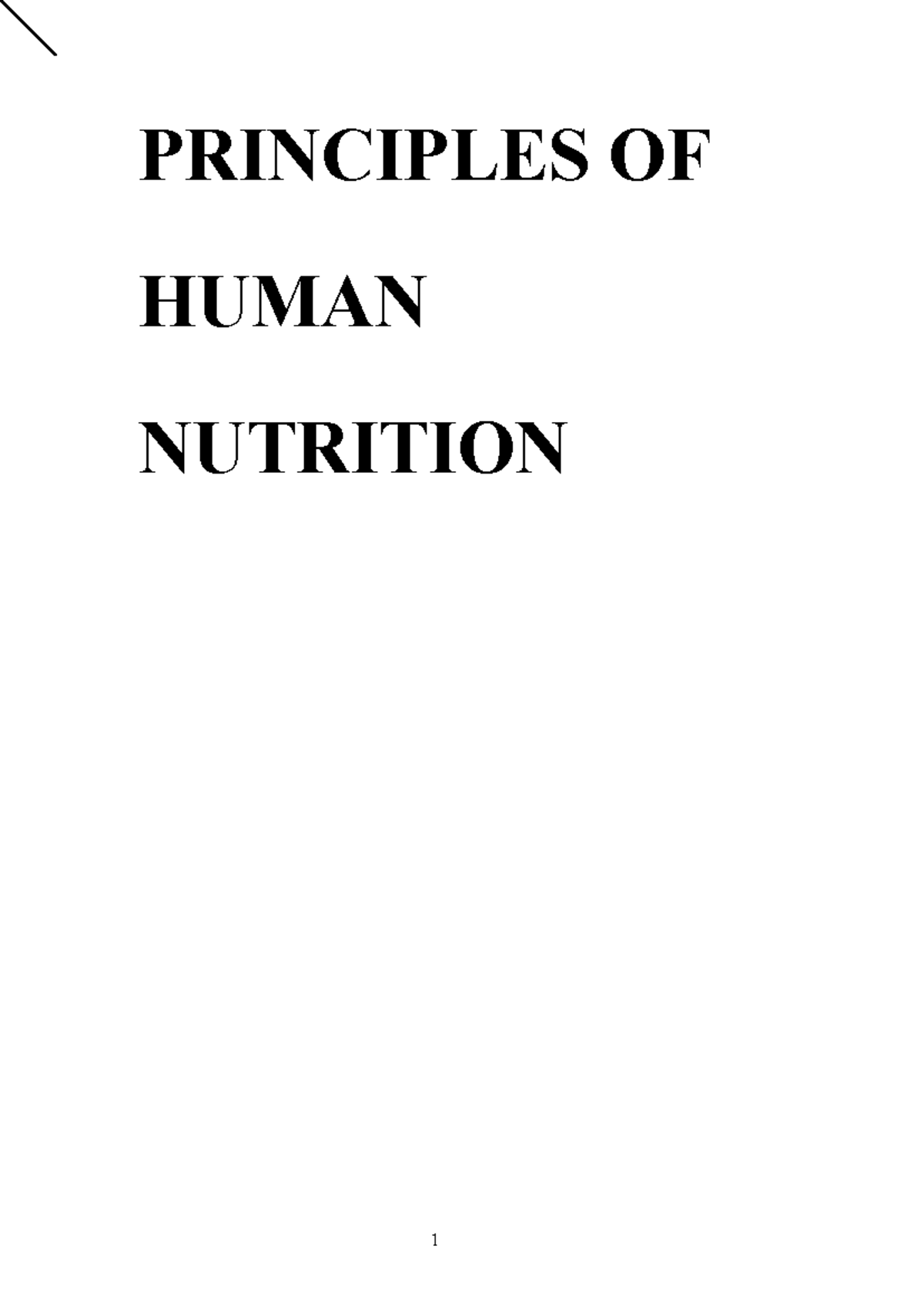 8767 fond 100 principles of human nutrition notes 1st year - PRINCIPLES ...