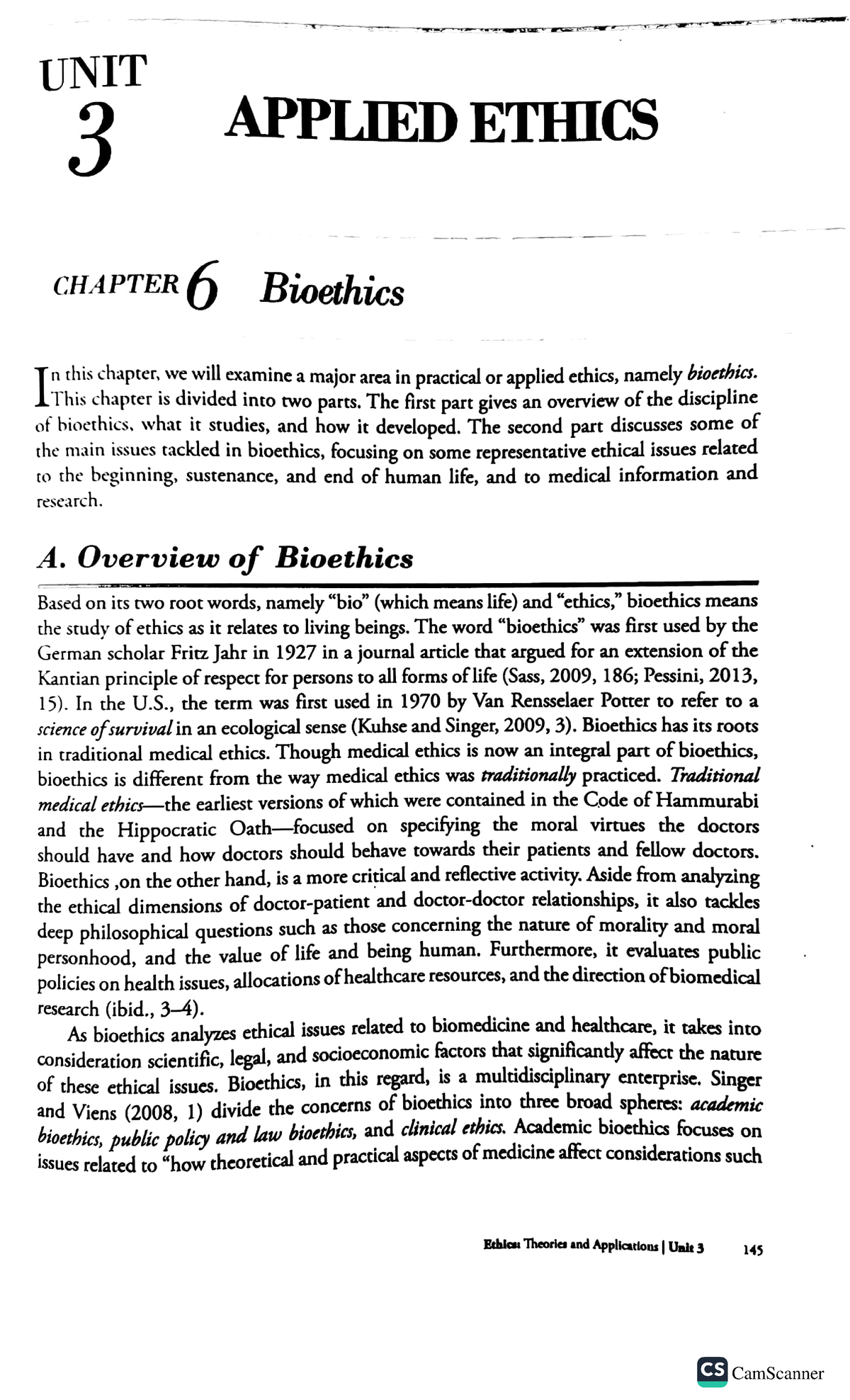 Lesson-6 Bioethics Evangelista-Mabaquiao-Jr - Reading history - Studocu