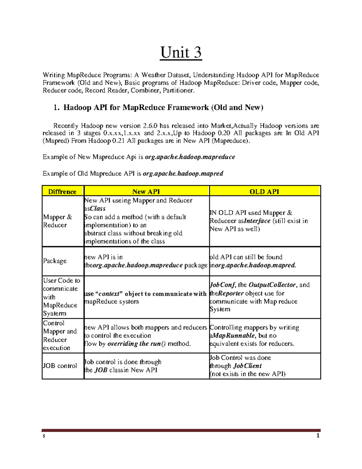 Information Theory And Coding Data Analytics Notes3 Unit 3 Writing Mapreduce Programs A