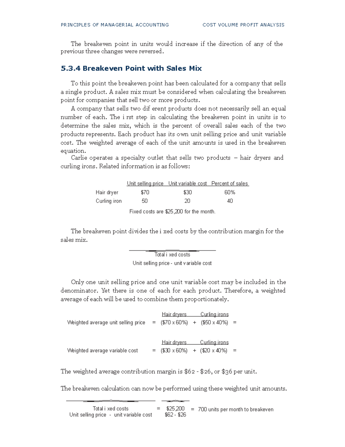 Management Accounting(10) - PRINCIPLES OF MANAGERIAL ACCOUNTING COST ...