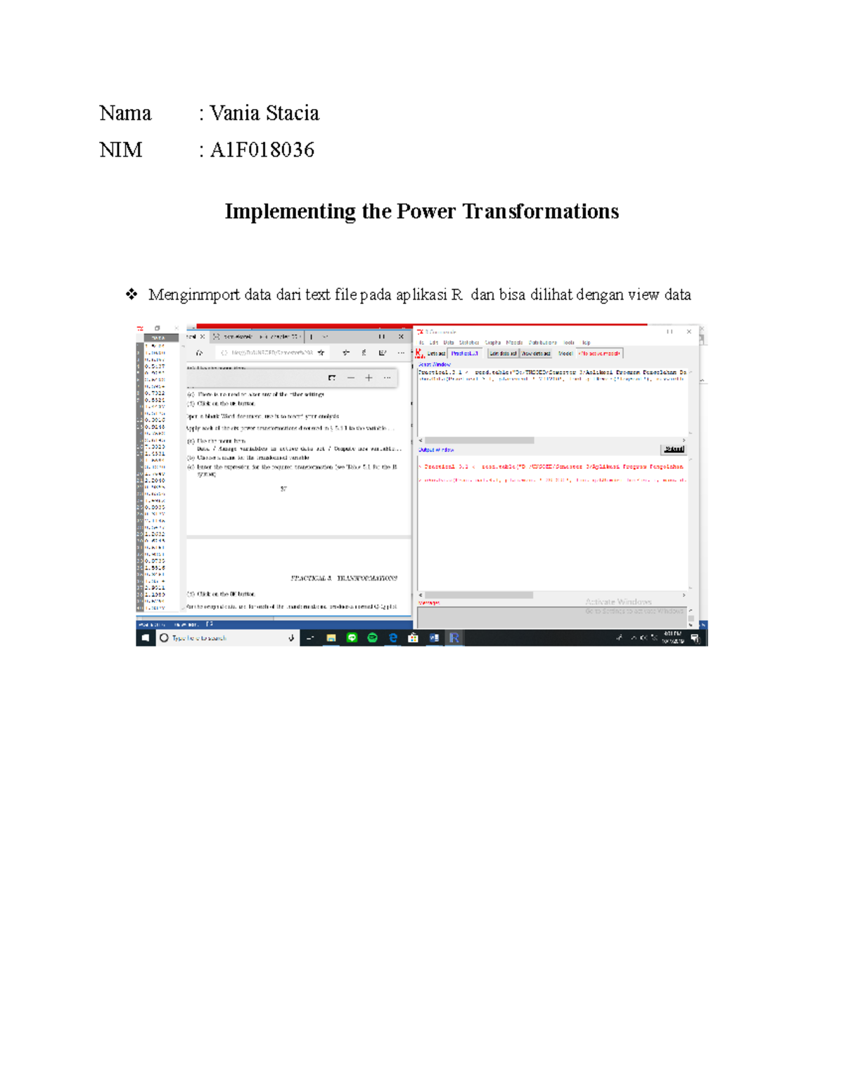 APLIKASI PROGRAM PENGOLAHAN DATA (AAPD) Practical 03. Implementing the Power Transformations ...
