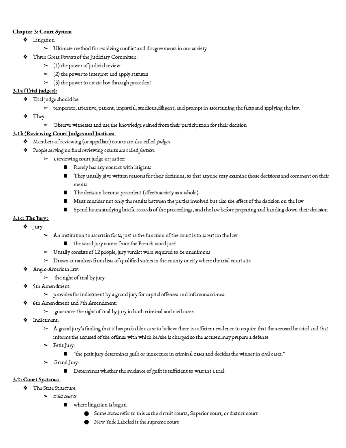 Chapter 3 Court System - Chapter 3: Court System Litigation Ultimate ...