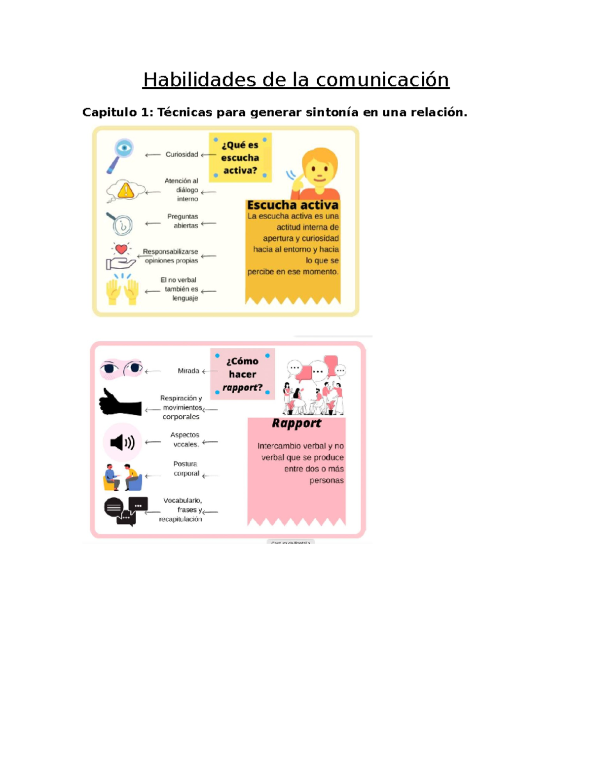 Habilidades de la comunicación - Habilidades de la comunicación Capitulo 1: Técnicas para ...