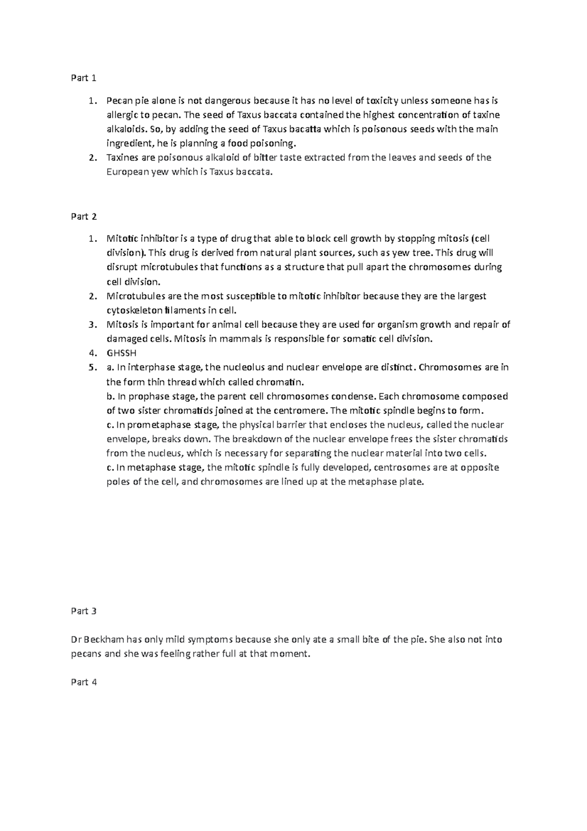 Assignment BIO411 CELL Biology - Cell Biology - UiTM - Studocu