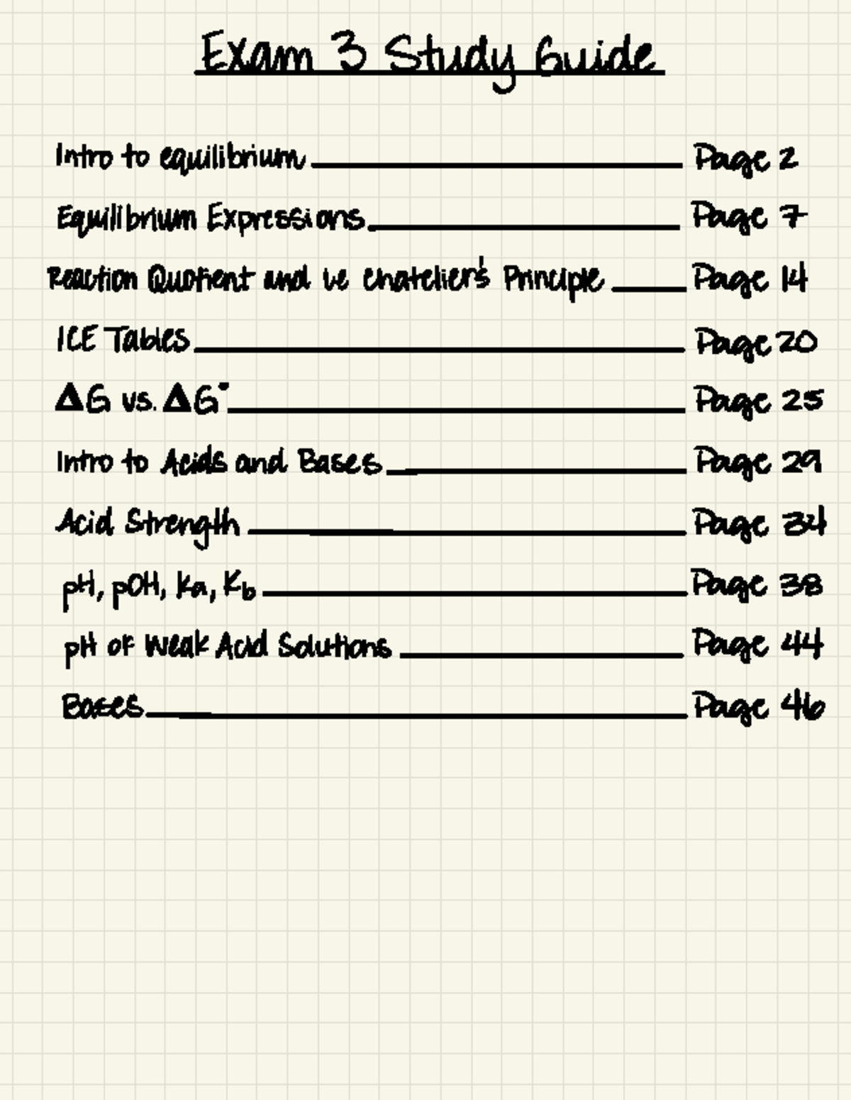 Exam 3 Study Guide Packet-Spring 2024 - Exam 3 Study Guide Intro to equilibrium Page 2 ...