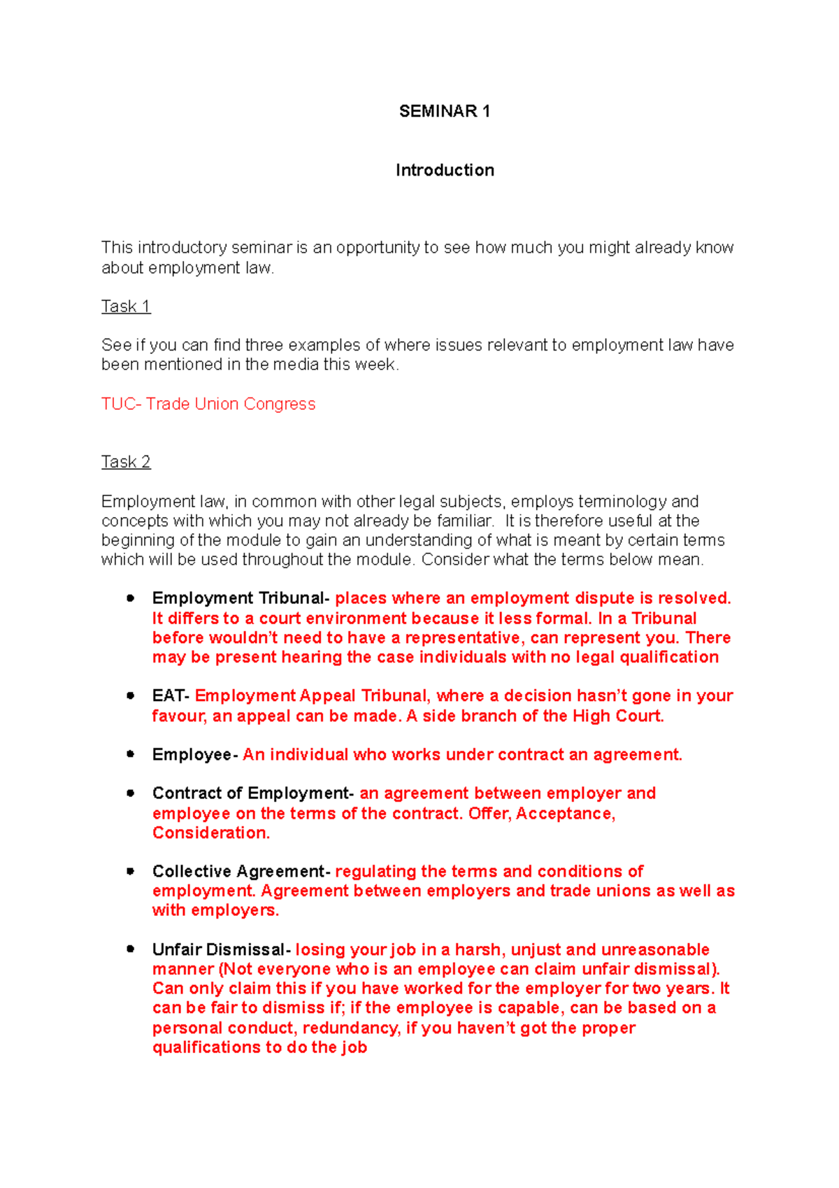 Seminar 1 - Katherine Thompson - SEMINAR 1 Introduction This ...