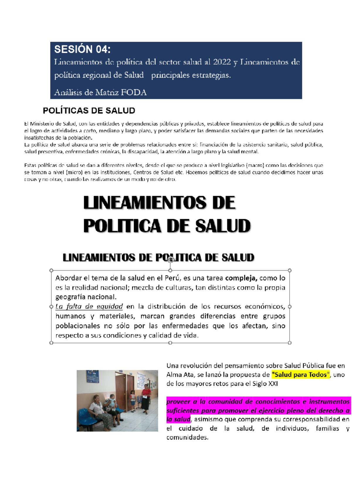Sesion 4 - Cuidado Básico En Enfermería - + v - Studocu
