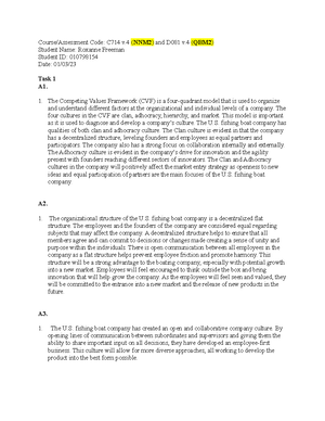 D081 Task 1 - Passed task 1 for D081 - D TASK 1: MARKET ENTRY OVERVIEW ...