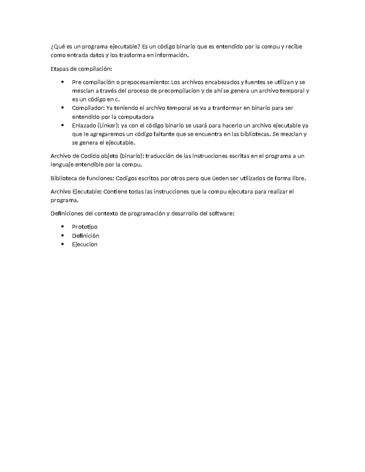 Qué es un programa ejecutable - Etapas de compilación: Pre compilación ...