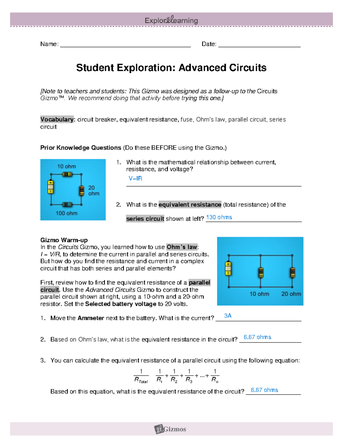 Advanced Circuits SE - Name ...
