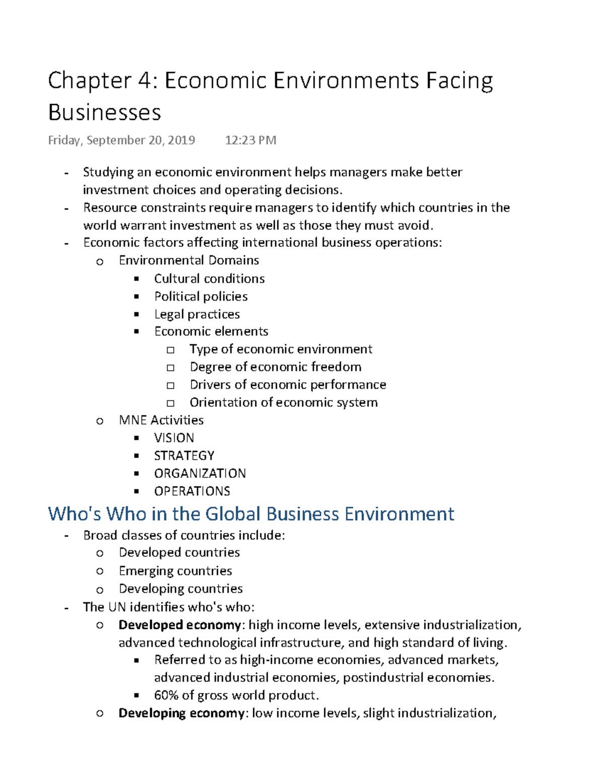 Chapter 4 Economic Environments Facing Businesses - Warning: TT ...
