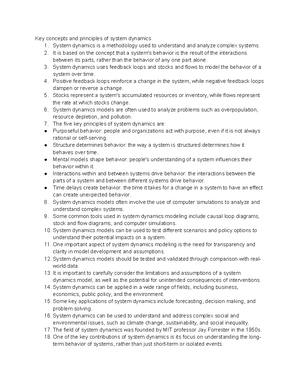 History of system dynamics - In the 1950s, Jay Forrester developed the ...
